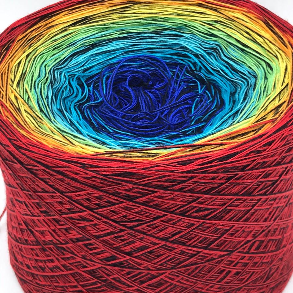 50% Baumwolle - 50 % Polyacryl – Rennratterls bunte Wollwunderwelt E.U.